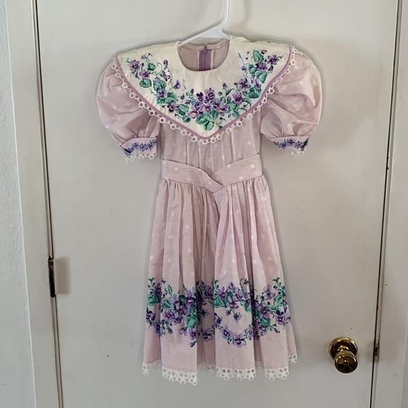 Daisy Kingdom | Dresses | Daisy Kingdom Lavender Violets Handmade Dress ...